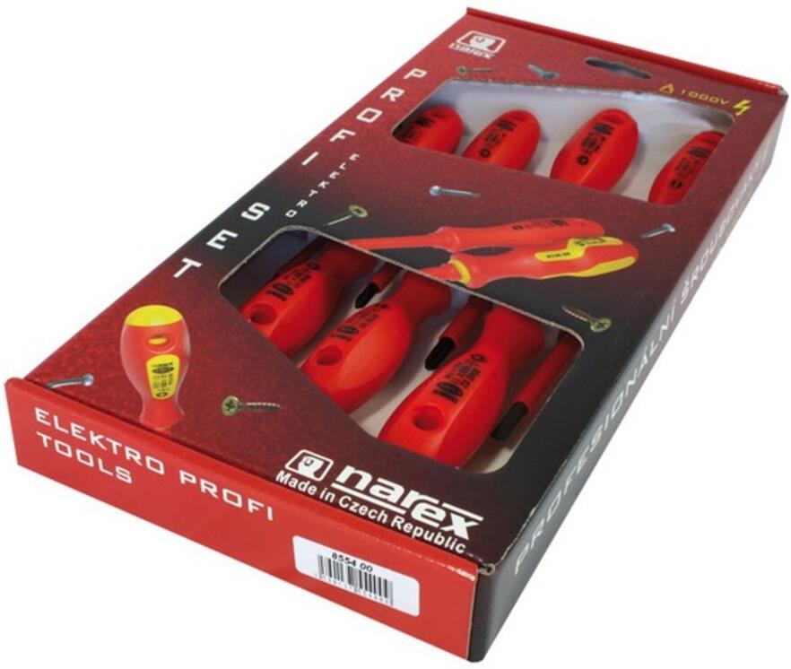 Sada šroubováků 7dílná PL/PZ/PH PROFI 1000V, NAREX 855400 | ONLINESHOP.cz