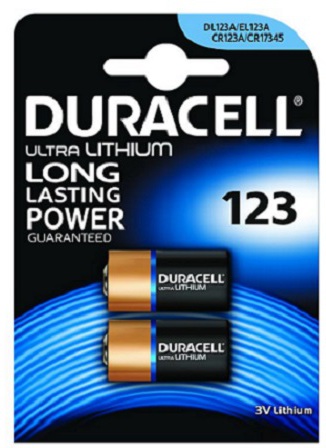 DURACELL Baterie - 123A 3V Lithium Battery, 3 V, 1500 mAh - 2 pack ...