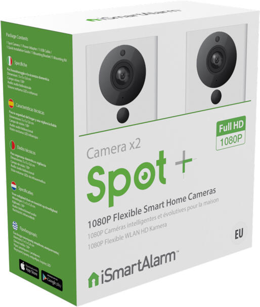 Recenze iSMART ALARM - iSmartAlarm SPOT+ kamera - balení 2 ks (ISA ...