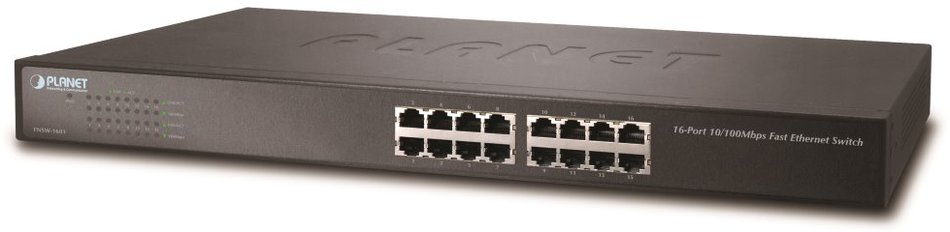 PLANET FNSW-1601 Switch 16 x 10/100, kov, rack | ONLINESHOP.cz