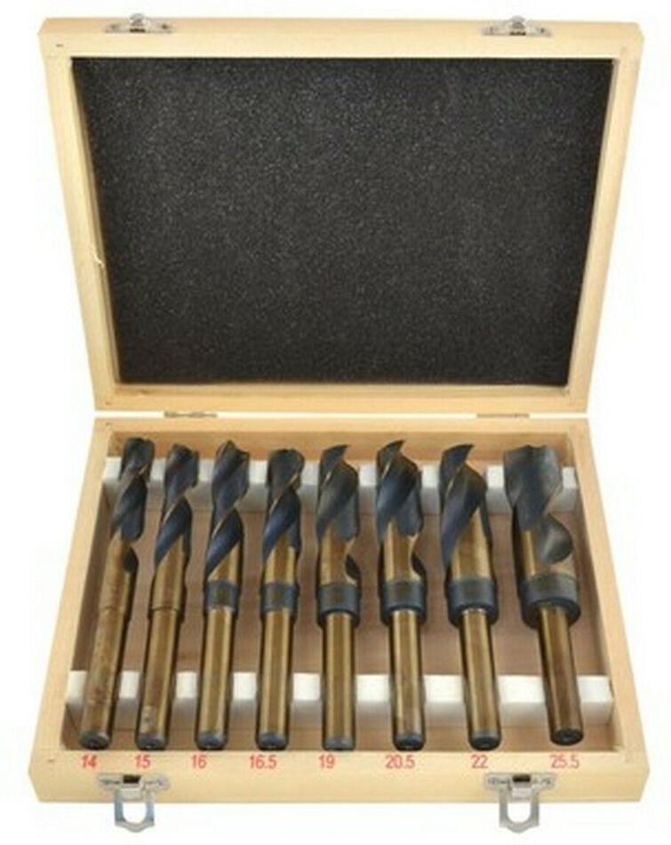 Vrtáky sada 8ks, dřevo a kov, 14-25,5 mm, HSS GEKO | OnlineShop.cz