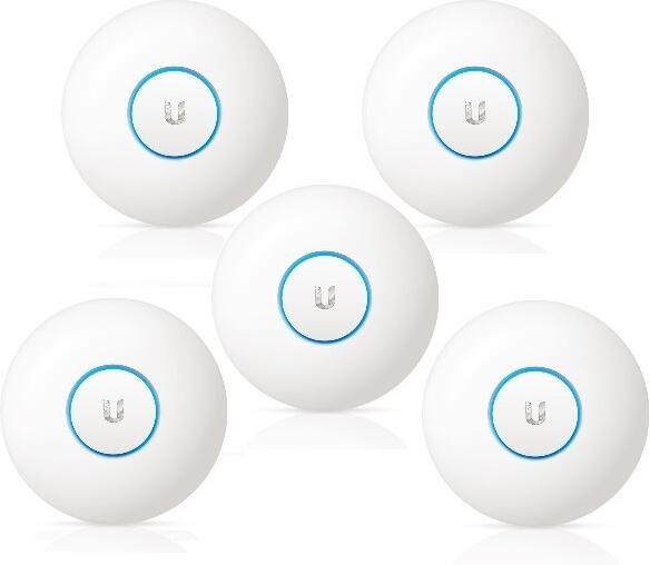 UBNT UniFi AC PRO 5 - AP 2.4GHz (450Mbps) + 5GHz (1300Mbps) - sada 5ks ...