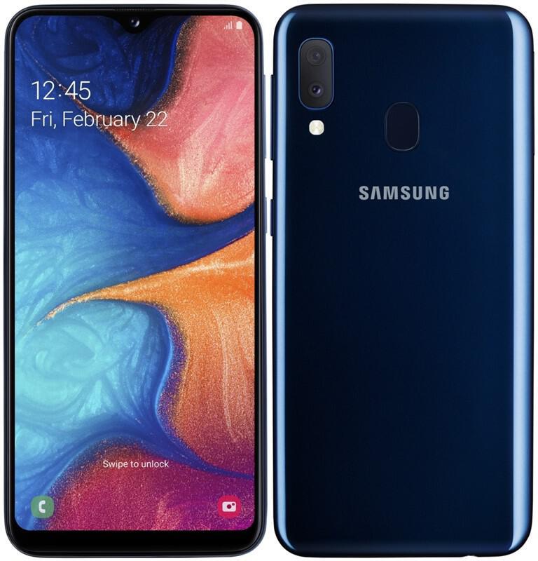 Mobilní telefon Samsung Galaxy A20e 3GB/32GB, modrý | ONLINESHOP.cz