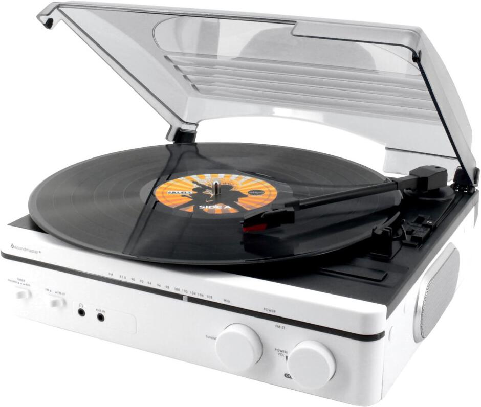 Soundmaster PL560WE gramofon s rádiem / Vestavěný reproduktor ...