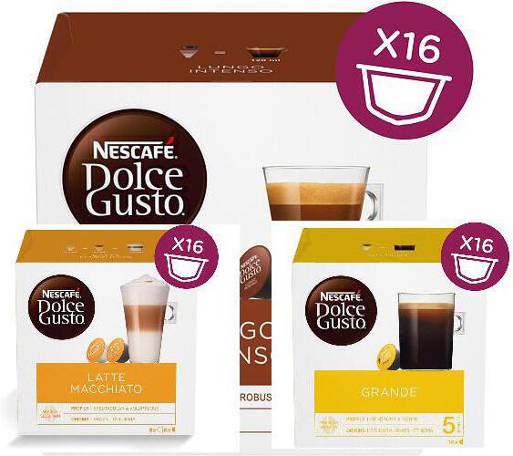 SET kapslí NESCAFÉ® Dolce Gusto® Grande + Lungo Intenso + Latte ... SET kapslí NESCAFÉ® Dolce Gusto® Grande + Lungo Intenso + Latte ...