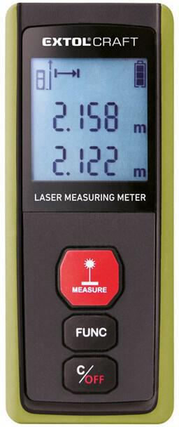 Metr laserový digitální 40M, 0,15-40m EXTOL-CRAFT | ONLINESHOP.cz