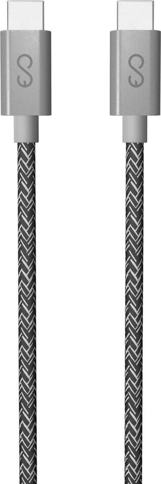 EPICO FABRIC BRAIDED CABLE C to C 1.8m 2020 - space grey | ONLINESHOP.cz