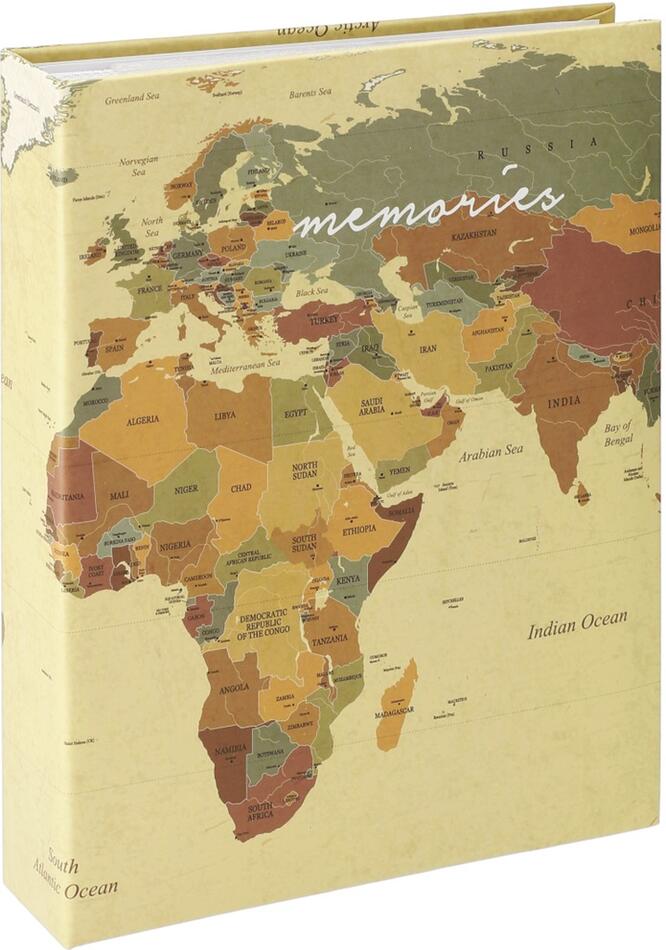 Hama album memo WORLD MAP 10x15/200, popisové štítky | OnlineShop.cz