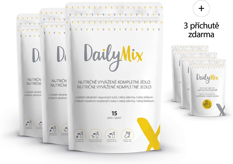 KetoMix DailyMix koktejl 45 porcí (3375 g) 1. příchuť DailyMix: káva, 2 ...