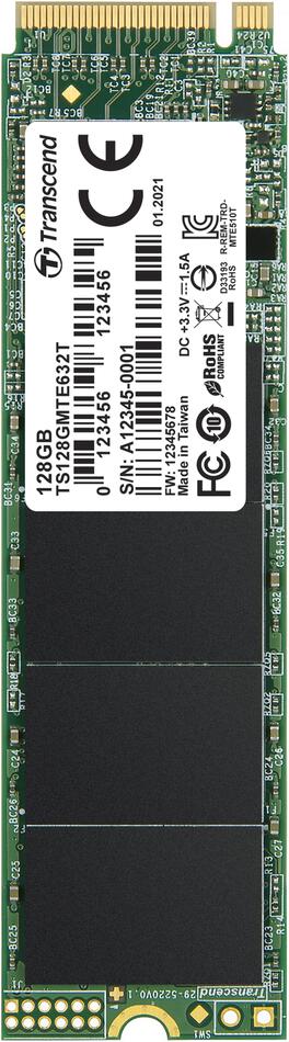 Recenze TRANSCEND MTE632T 128GB Industrial 3K P/E SSD disk M.2, 2280 ...