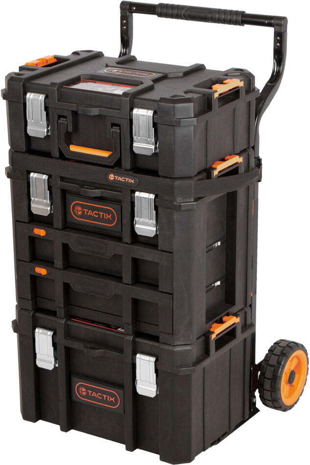 Sada vodotěsných kufrů s rudlíkem, 4 ks - TC32036b Tactix | OnlineShop.cz