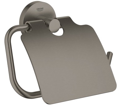 Grohe Essentials - Držák toaletního papíru, kartáčovaný tmavý grafit ...