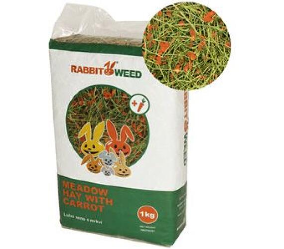Rabbit Weed Seno luční s mrkví RabbitWeed 1kg/40l | OnlineShop.cz