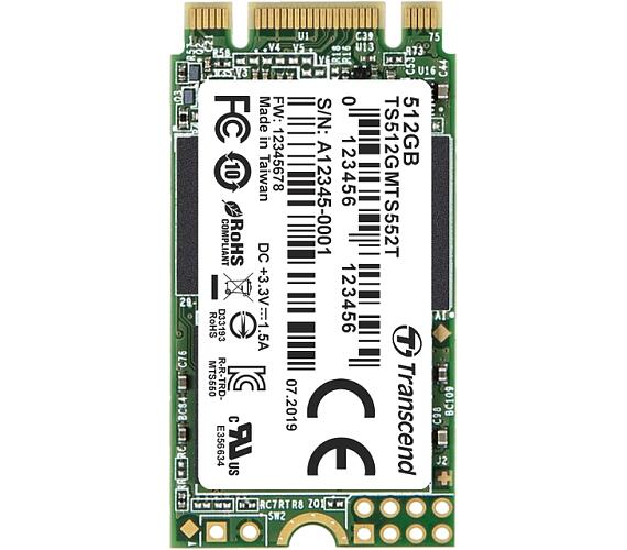 Alternativy k TRANSCEND MTS552T 512GB Industrial 3K P/E SSD disk M.2 ...