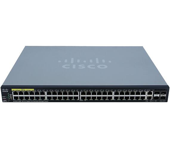 Cisco switch SG350X-48MP 48x10/100/1000, 2xSFP+, 2xGbE SFP+/RJ-45, PoE ...