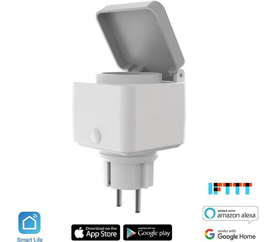 iQtech SmartLife WS060, chytrý Wi-Fi zásuvkový adaptér 15A, venkovní ...