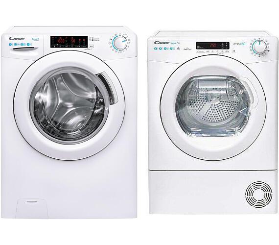 SET Pračka Candy CS4 127TXME/2-S + Sušička Candy CSO4 H6A2DE-S SLIM ...