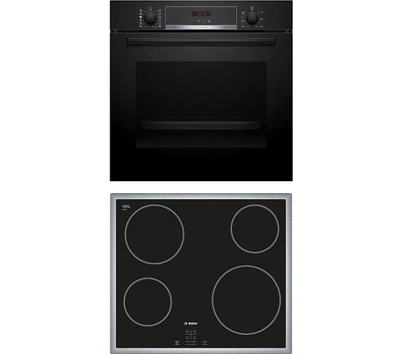 SET Trouba vest. Bosch HRA574BB0 + Sklokeramická deska Bosch PKE645D17E ...