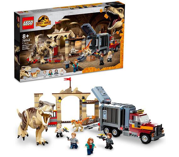 LEGO® Jurassic World™ 76948 Útěk T-rexe a atrociraptora | OnlineShop.cz