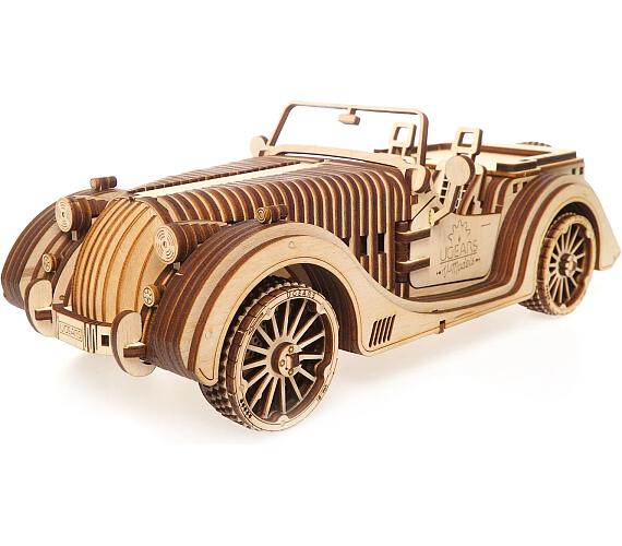 Ugears 3D dřevěné mechanické puzzle VM-01 Auto (roadster) | ONLINESHOP.cz