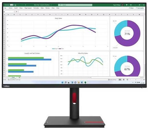 Dotaz k produktu Lenovo ThinkVision / T32h-30 / 31,5" / IPS / QHD / 60Hz / 6ms / Black / 3R ...