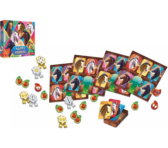 TREFL Šťastní koně společenská hra v krabici 24x24x6cm | OnlineShop.cz