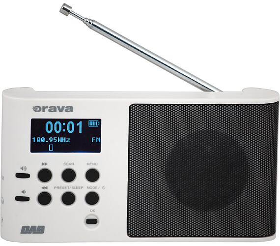 Digitální DAB/FM přenosné rádio Orava (DAB W) | OnlineShop.cz