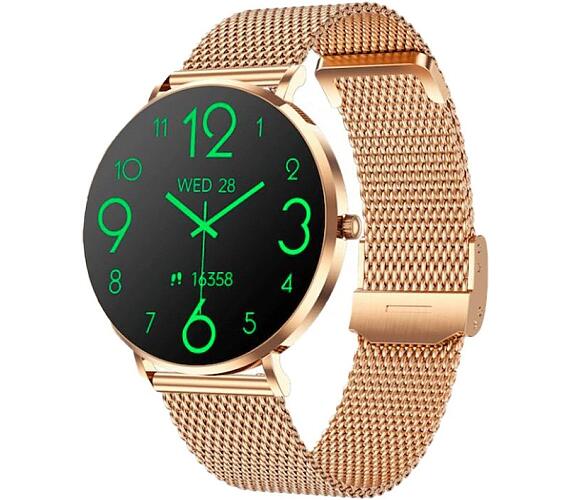 Chytré hodinky Carneo Phoenix HR+ 2nd Gen 41mm, zlaté | OnlineShop.cz