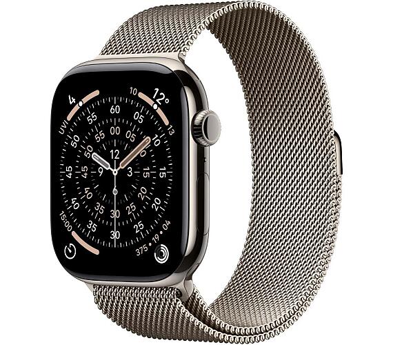Apple Watch Series 11 GPS + Cellular 42mm Přírodní titan s přírodním ...