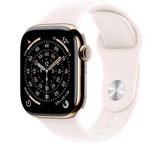 Apple Watch Series 11 GPS + Cellular 42mm Zlatý titan se světle ruměným ...