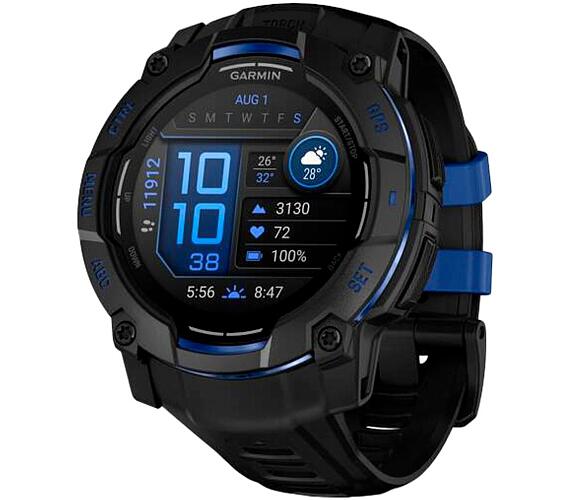 Instinct 3 50mm AMOLED Black-Bk/Bolt BL Garmin | OnlineShop.cz