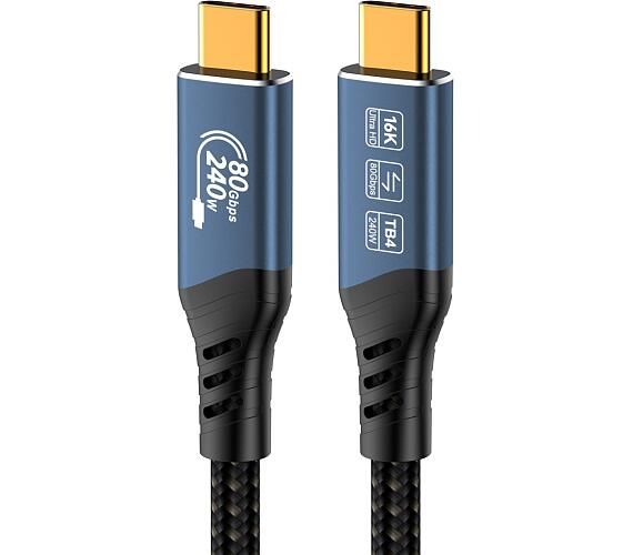 Kabel PremiumCord USB4™ Version2.0 Thunderbolt 3 a 4 80Gbps 16K@60Hz, 1 ...