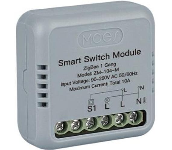 Smart ovladač osvětlení MOES Switch Module ZM-104-M Mini ZigBee Tuya ...