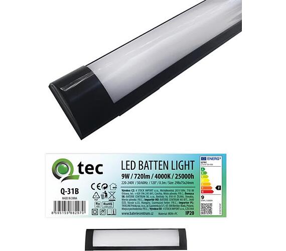 Svítidlo pod linku QTEC Q-31B 9W LED BATTEN LIGHT | OnlineShop.cz