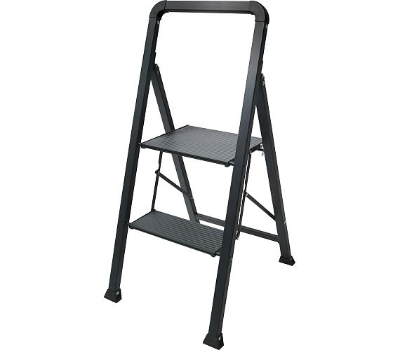 MSV 2stupňové skládací ocelové štafle do 150 kg (47,5 x 42,5 x 85 cm ...