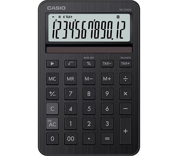 Kalkulačka CASIO MS 200 DQ BK | OnlineShop.cz