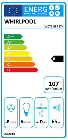 Fotogalerie Whirlpool WCT3 63F LTX - vestavný odsavač par | ONLINESHOP.cz