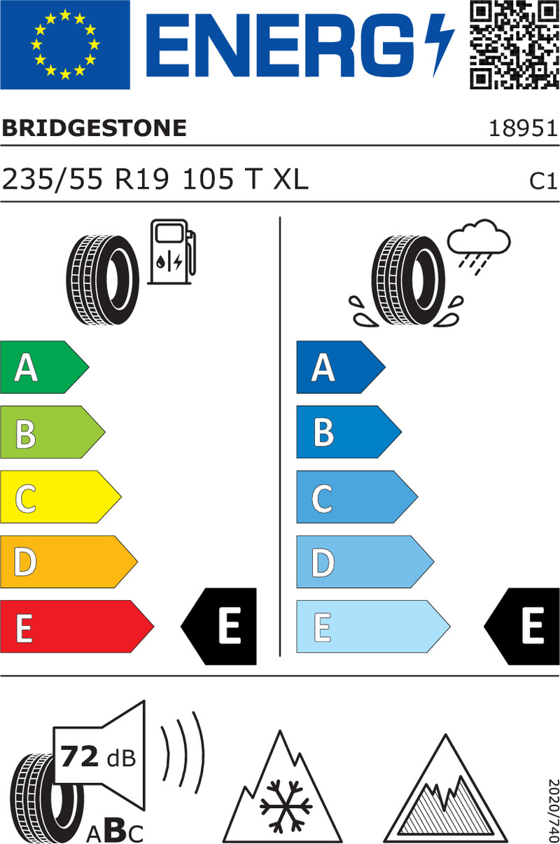 Zimní pneu BRIDGESTONE 235/55 R 19 105T BLIZZAK DM-V3 TL XL M+S 3PMSF ...