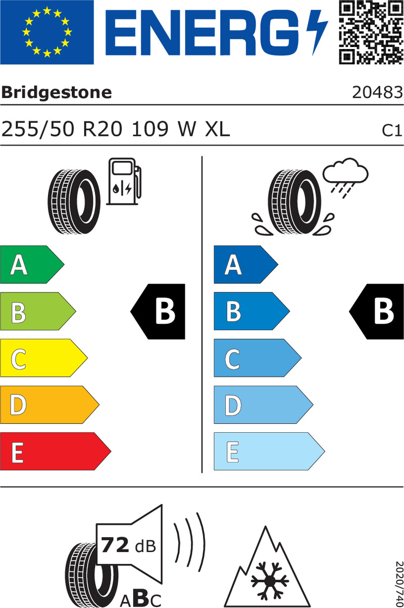Zimní pneu BRIDGESTONE 255/50 R 20 109W BLIZZAK 6 TL XL ENL M+S 3PMSF | OnlineShop.cz