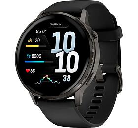 Venu 4 45mm Slate + Black Silicone band Garmin | OnlineShop.cz