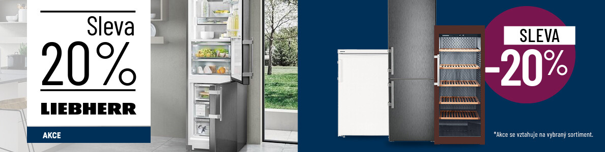 SLEVA 20 % na vybrané produkty značky Liebherr | ONLINESHOP.cz